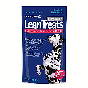 Covetrus Nutrisential Lean Treats for Dogs - Soft Dog Treats for Small, Medium & Large Dogs - Nutritional Low Fat Bite Size K9 Treats - Chicken Flavor - 10 Pack - 4oz
