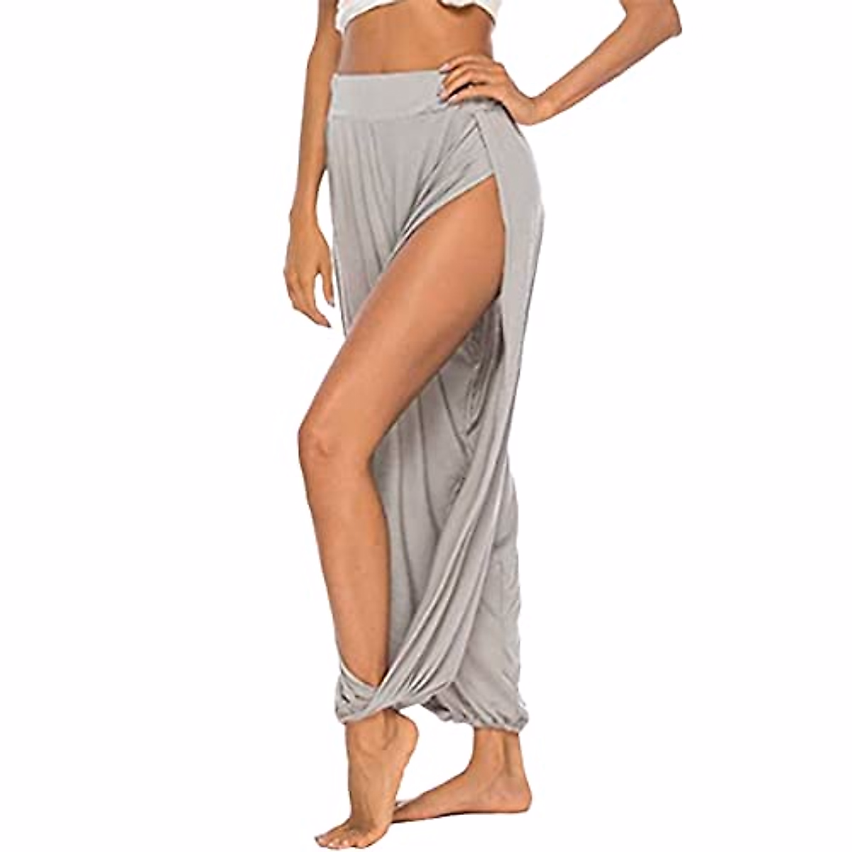 uhnmki Tearaway Warm Up Sweatpants Women Side Split Snap Relaxed Fit Joggers Athletic Workout Pants Baggy Lounge Trousers