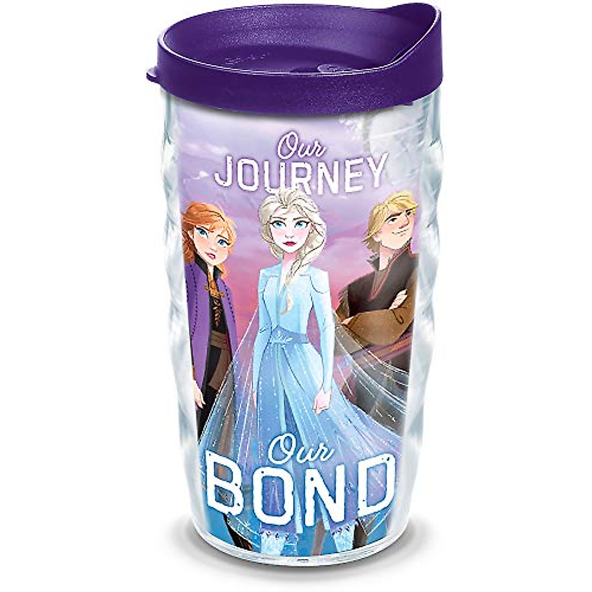 Tervis Disney - Frozen 2 - Group Made in USA Double Walled Insulated Tumbler Cup Keeps Drinks Cold & Hot, 10oz Wavy, Classic