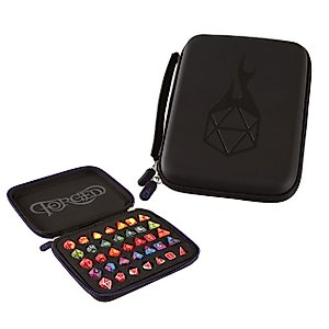 Forged Dice Co. Dice Storage Case with Foam Insert - Storage Box Holds 35 Individual Metal or Plastic Polyhedral Dice or 5 Sets of Dice - Display Case Works with DND and Dungeons & Dragons Game Dice