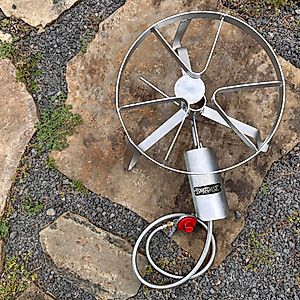 Bayou Classic SS1 14-in Stainless Single Jet Cooker Features 14-in Cooking Surface 11.5-in Tall Welded Frame 10-psi Pre-Set Regulator w/ 48-in Stainless Braided Hose