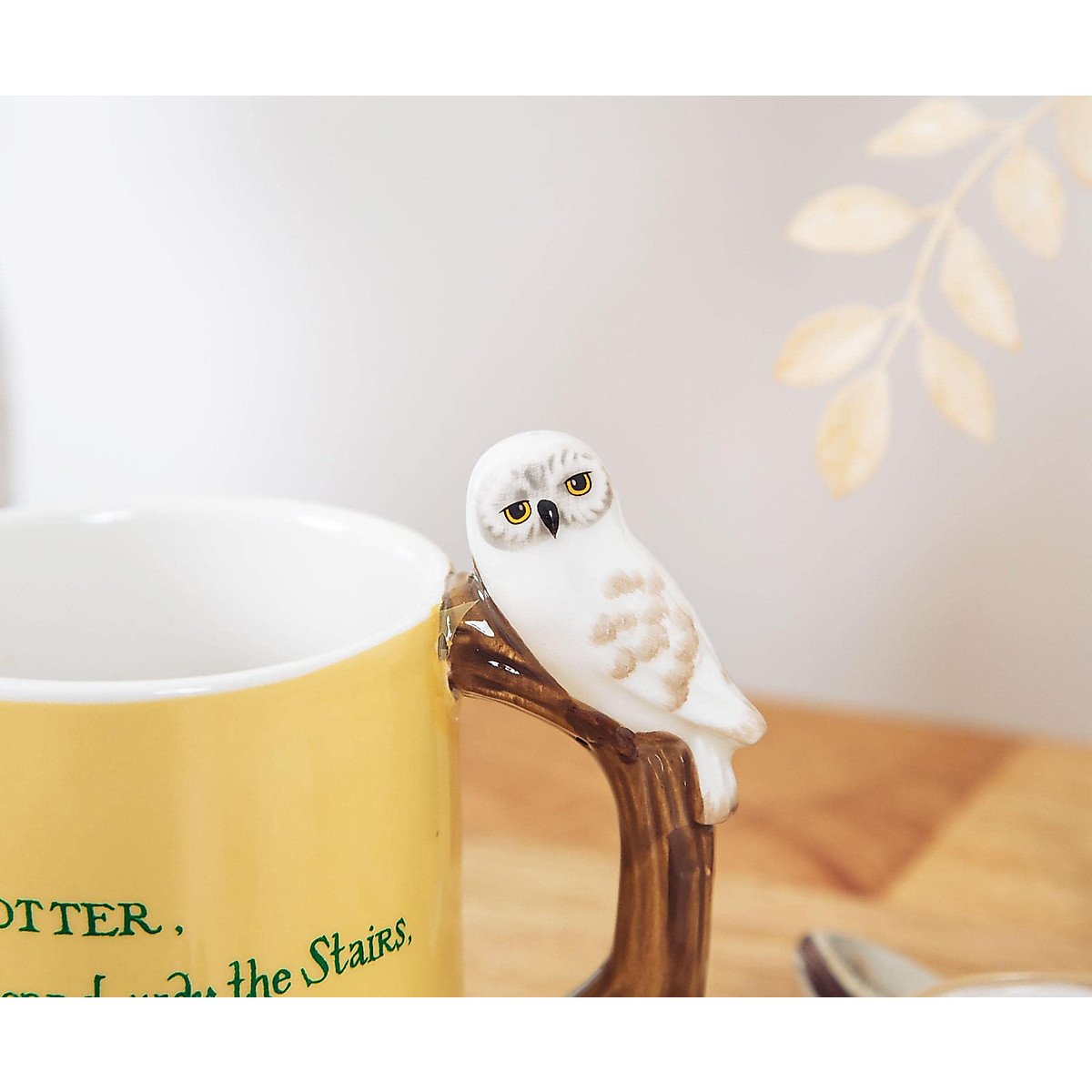 Silver Buffalo Harry Potter Envelope Ceramic Mug With Sculpted Hedwig Handle | Holds 20 Ounces