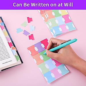 Bewudy Sticky Index Tabs 240PCS Writable Sticky Notes Flags Paper Tabs Page Markers Double Sided Book Tabs Annotation Tabs, for Labeling Classifying Planning, 12 Colours