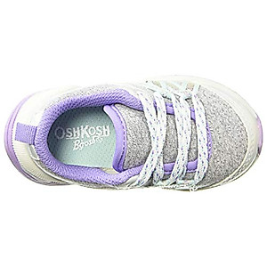 OshKosh B'Gosh Baby-Girl's SYMPSON Sneaker, Light Grey, 8