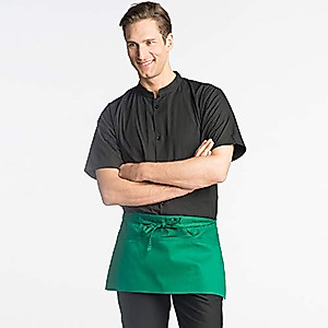 Uncommon Threads Unisex Waist Apron 3 Section Pocket, Black, One Size