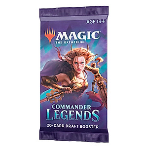 Magic The Gathering Commander Legends Booster Pack - 2 Legends - Total 20 MTG Cards (1 Draft Booster)