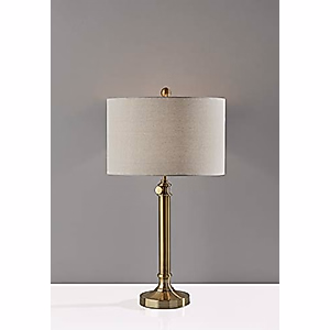 Adesso Home SL1165-21 Transitional Table Lamp from Barton Collection in Brass-Antique Finish, 15.00 inches, Bronze