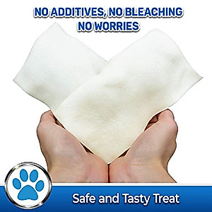 PET MAGASIN Natural Rawhide Chips – Premium Long-Lasting Dog Treats with Thick Cut Beef Hides, Processed Without Additives Or Chemicals