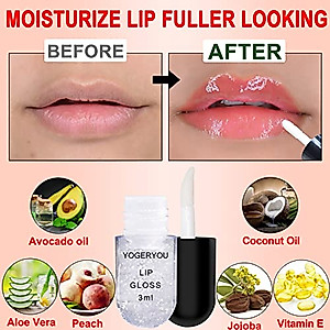 Lip Gloss Set,Stocking Stuffers Gift Set Christmas Gifts for Adult Women Mom Her Teenager Girls Wife Grandma Sister Friend Girlfriend,Best Unique Birthday Valentines Day Mothers Gifts Idea w/Lip Scrub