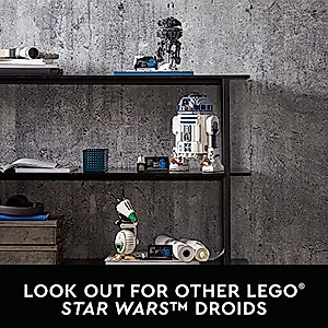 LEGO Star Wars R2-D2 75308 Droid Building Set for Adults, Collectible Display Model with Luke Skywalker’s Lightsaber, Great Birthday for Husbands, Wives, any Star Wars Fans