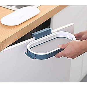 Hangable Trash Rack Cabinet Door Rack Kitchen Trash can Storage Rack Household Wall Bracket Hook