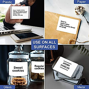 TYH Supplies Shipping Address Labels 3 1/3 x 4 Inch, White Matte, 300 Labels, Laser & Inkjet Printer, Strong Adhesive, Compatible with Avery 8164 & 5264 Template