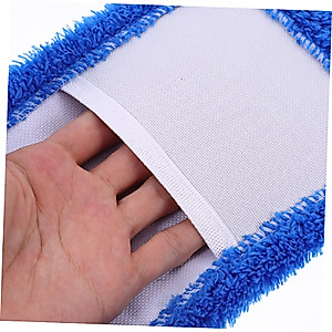 Ipetboom 1set Mop Replacement Cloth Coral Fleece Pad Replacement Commercial Cleaning Refills Coral Fleece Mop Refill Wet Mop Refill Pads Mop Filling Pad Cleaning Mop Coral Fleece 4pcs