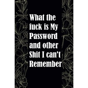 generic 2023 4 x 6 inch Black Password Organizer Notebook: Website, Email, Username, Password - Alphabetic Order A - Z