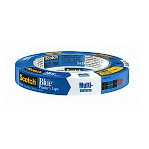3M Scotch-Blue 2090 Safe-Release Crepe Paper Multi-Surfaces Painters Masking Tape, 27 lbs/in Tensile Strength, 60 yds Length x 3/4" Width, Blue