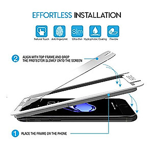 Purity Glass Screen Protector for iPhone 8 / iPhone 7 / SE 2020 (3-Pack) [w/Installation Frame] Tempered Glass Screen Protector Compatible with Apple iPhone SE 2nd Gen, 8, 7 (4.7-in) [Case Friendly]