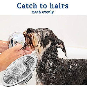 Shower Hair Drain Catcher, Stainless Steel Sink Strainer Hair Catcher Basket Filter Trap Fits Most Kitchen Sinks, Bathroom Sinks, Shower Tub Drains (50 Pack, 2.75 inch)