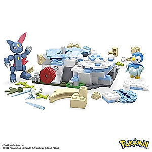 MEGA Pokémon Building Toys Set, Piplup and Sneasel’s Snow Day with 183 Pieces, 2 Poseable Characters and Motion, for Kids