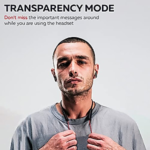 MIVOX F2 3-in-1 Wireless Headset Bluetooth Earbud – Noise Cancellation Bluetooth Neckband Headphones – in-Ear Charging Neckband Headphones – Traveling, Workout, Sports – 38 Hours Play Time