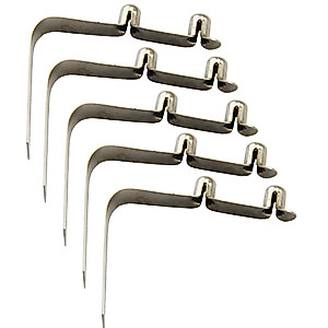 UP100 50 Pieces 5.6mm & 7.5mm Double Pin Clips Kayak Paddle Snap Spring Clip Tent Pole Clips Awning Accresories Telscopic Tube Camping & Caravan & Chair Pipe Lock (7.5mm)