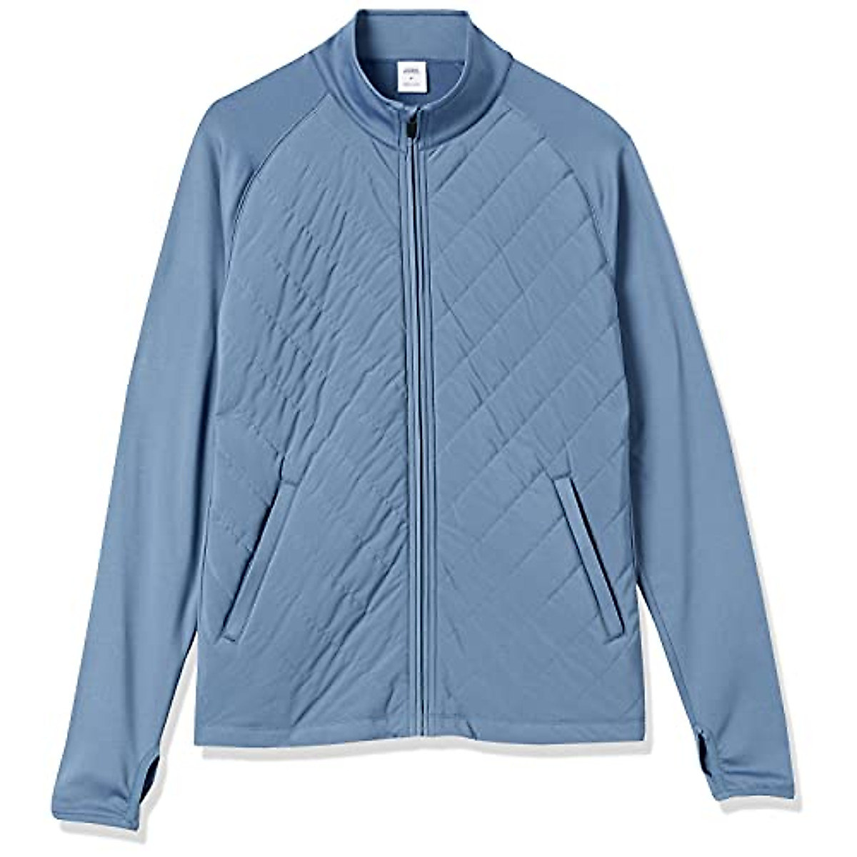 Amazon Essentials Men's Slim Fit Performance Stretch Quilted Active Jacket, Deep Blue, Large