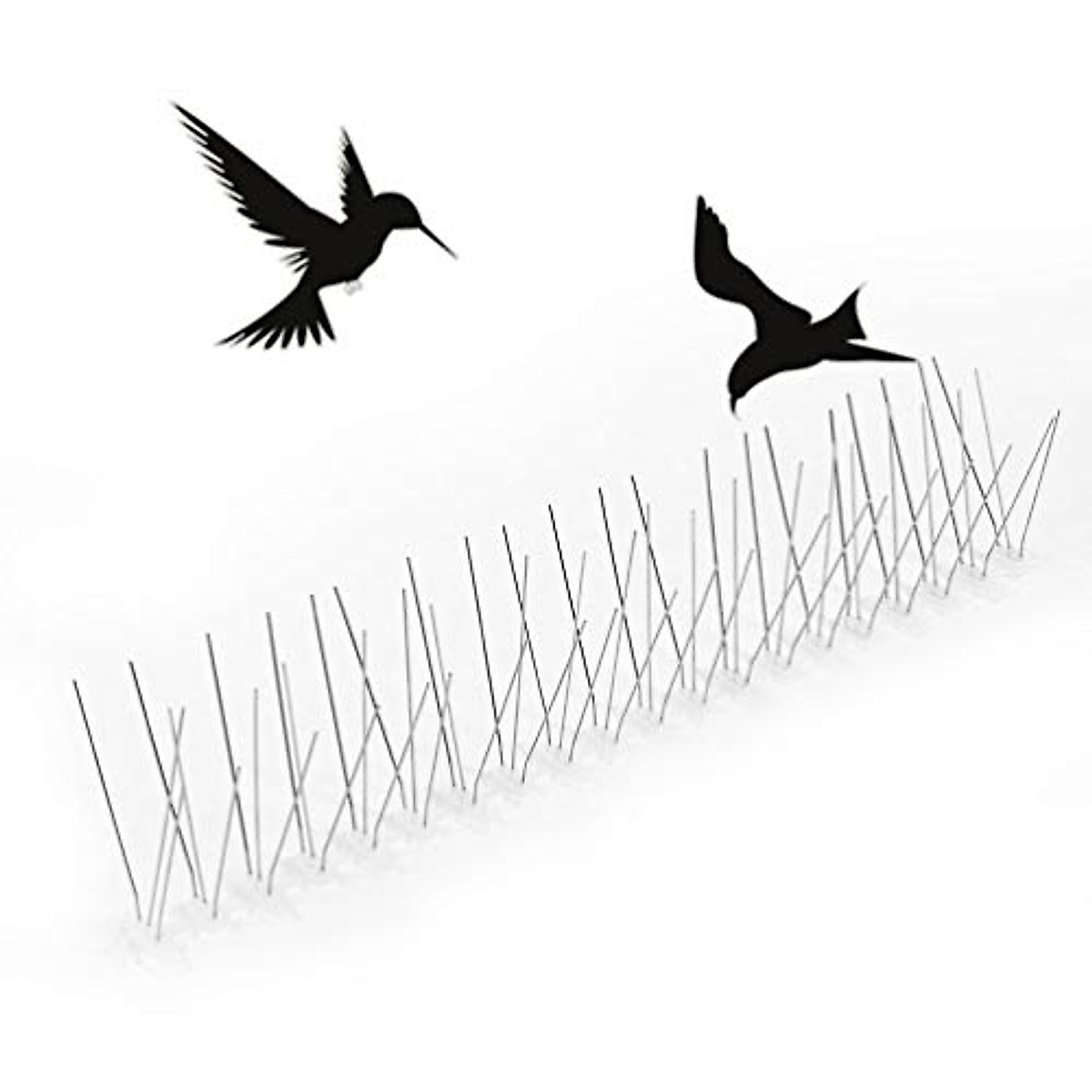 Cabilock Doves 10pcs Nails Metal Deterant Spinners Stainless Steel Pigeon for Pigeon and Other Small Birds 30cm