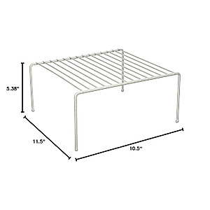 Panacea Grayline 40115, Medium Kitchen Helper Shelf, White