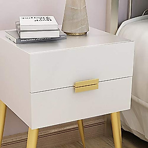 SJYDQ Nordic Bedroom Bedside Table Simple Solid Wood Storage Cabinet Economy Simple Dormitory Bedside Small Cabinet Side Cabine
