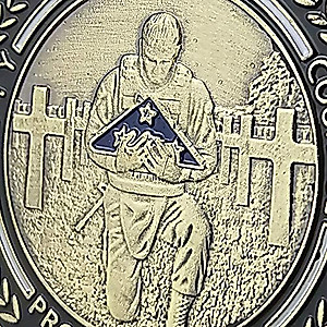 Military Veteran Challenge Coin United States We Stand for The Flag We Kneel for The Fallen