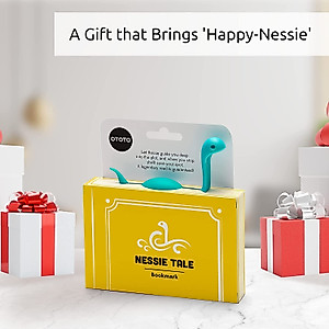 OTOTO Nessie Tale Book Mark - Turquoise Pagekeeper Bookmark - Unique Gifts for Readers, Women & Men, Book Markers - Pretty Bookmarks Lightweight Plastic Manga Bookmark for Girls, Boys, Kids