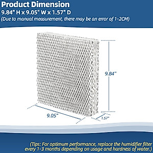 Sconva HC22P Humidifier Filter Pad Replacement Filter Wicks Compatible with Honeywell HE100, HE150, HE220, HE225 HE240, & Aprilaire 110 220 550 (Pack of 2)
