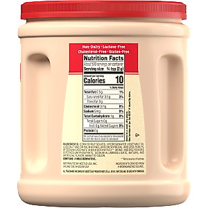 Coffee mate Original Powder Creamer, 35.3 oz Canister (Pack of 2) with By The Cup Stainless Steel Measuring Spoons