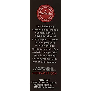 PaperChef PC5003 (2 Pack) Parchment Paper Nonstick Cooking Bags, 10-ct/Box, 1483, Tan