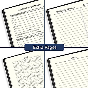 AT-A-GLANCE 2023-2024 Pocket Calendar, 2 Year Planner, 3-1/2" x 6", Pocket Size, Recycled, Black (70024G05)