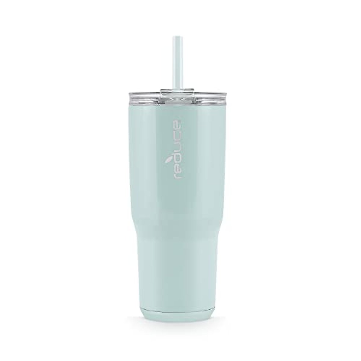 REDUCE Cold1 24 oz Tumbler with Lid and Straw - Dual-Wall Vacuum Insulated Stainless Steel Tumbler - Keeps Drinks Cold up to 24 Hours - Inner Ounce Markings to Track Hydration - OG Sea Glass