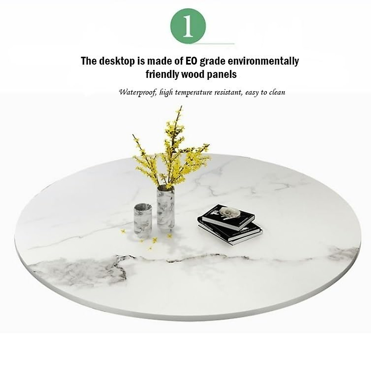 EpuzeR Dining Office Reception Conference Table Meeting Table,Table Boardroom Seminar Negotiation Table Meeting Room Table for Office Conference Room(Black)