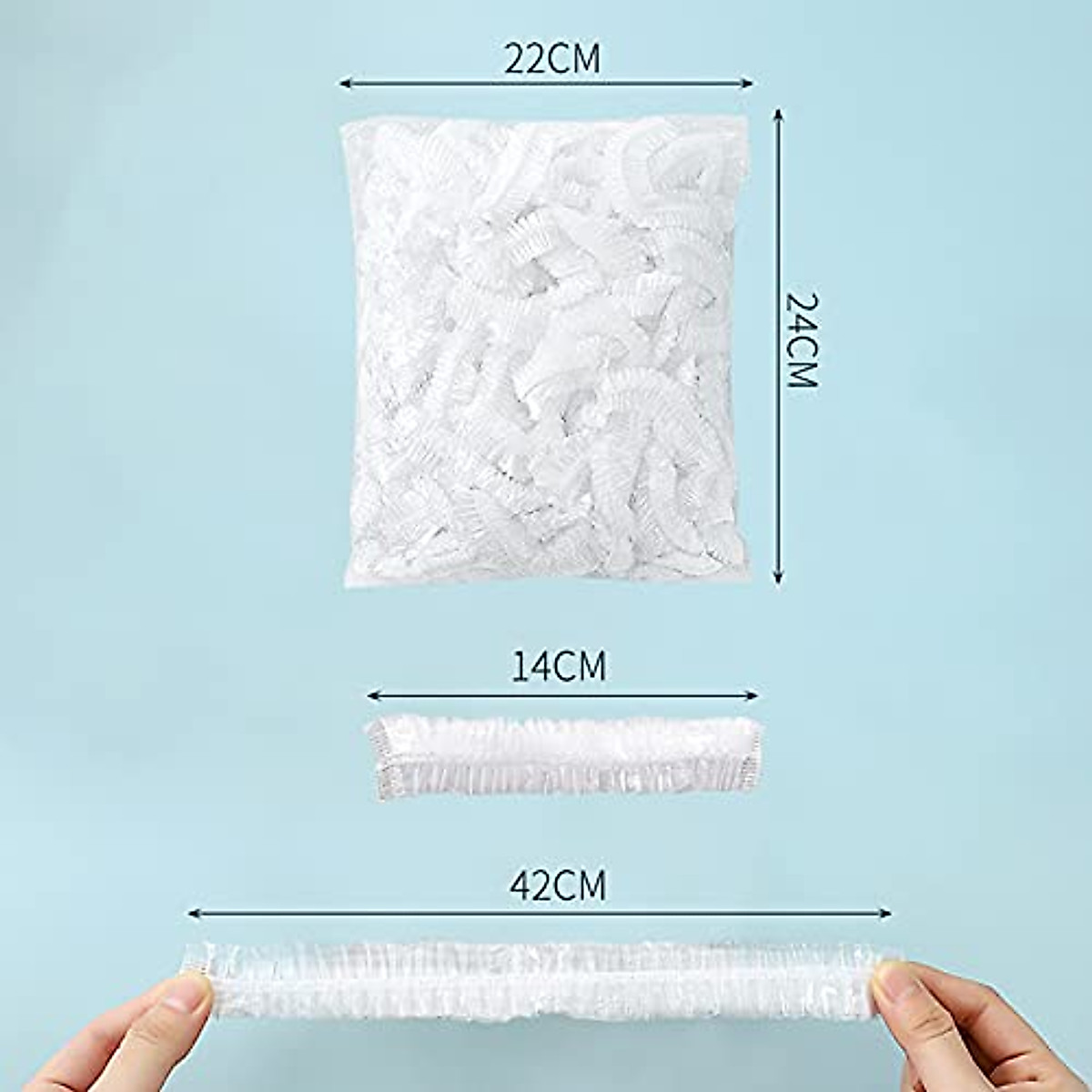 Fresh-keeping Food Refrigerator 400PC Leftover Food-grade Household Cover Kitchen，Dining & Bar Water Tight Storage Container (White, One Size)