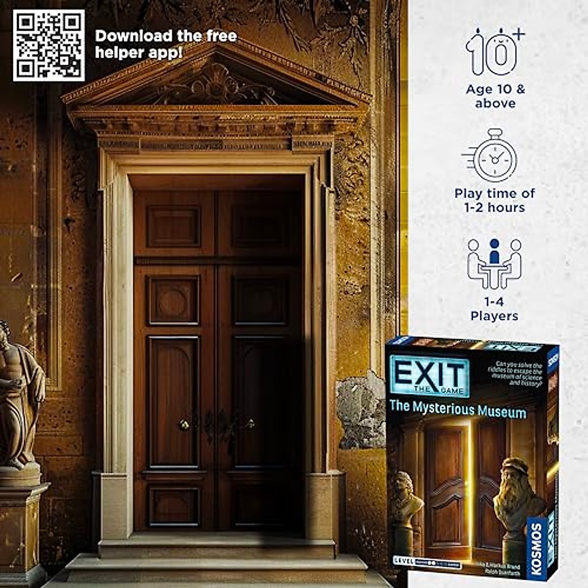 Exit: The Mysterious Museum | Exit: The Game - A Kosmos Game | Family-Friendly, Card-Based at-Home Escape Room Experience for 1 to 4 Players, Ages 10+
