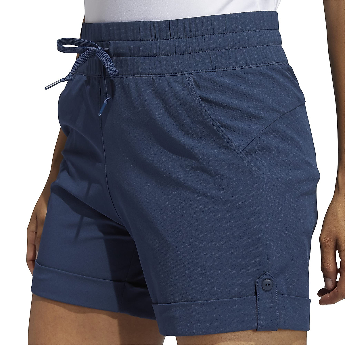 adidas Golf Women's Go-to Primegreen Golf Short, Navy, Extra Small