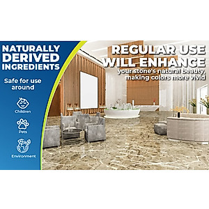 Limestone and Travertine Floor Cleaner: Marble, Slate, Polished Concrete, honed or tumbled surfaces.1-QT AND Ultimate Grout Cleaner:Safe Deep Cleaner & Stain Remover for Even The Dirtiest Grout.1-QT