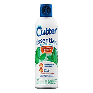 Cutter Essentials Outdoor Fogger, Safe Around Children & Pets, Kills Mosquitoes, Fleas & Listed Ants, 14 fl Ounce