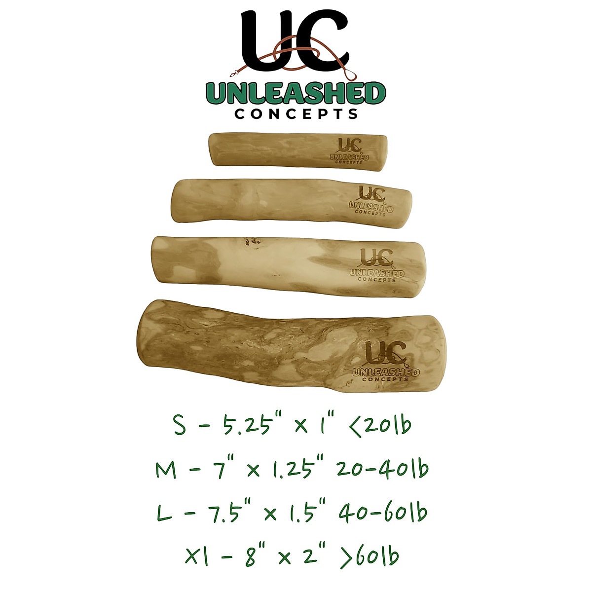 Unleashed Concepts Natural Coffee Wood chew for Dogs (Small)