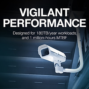 SEAGATE ST2000VXZ08 Skyhawk 2TB Surveillance Hard SATA 6Gb/s 64MB Cache 3.5" Internal Drive-Frustration Free Packaging (ST2000VX008),Mechanical Hard Disk