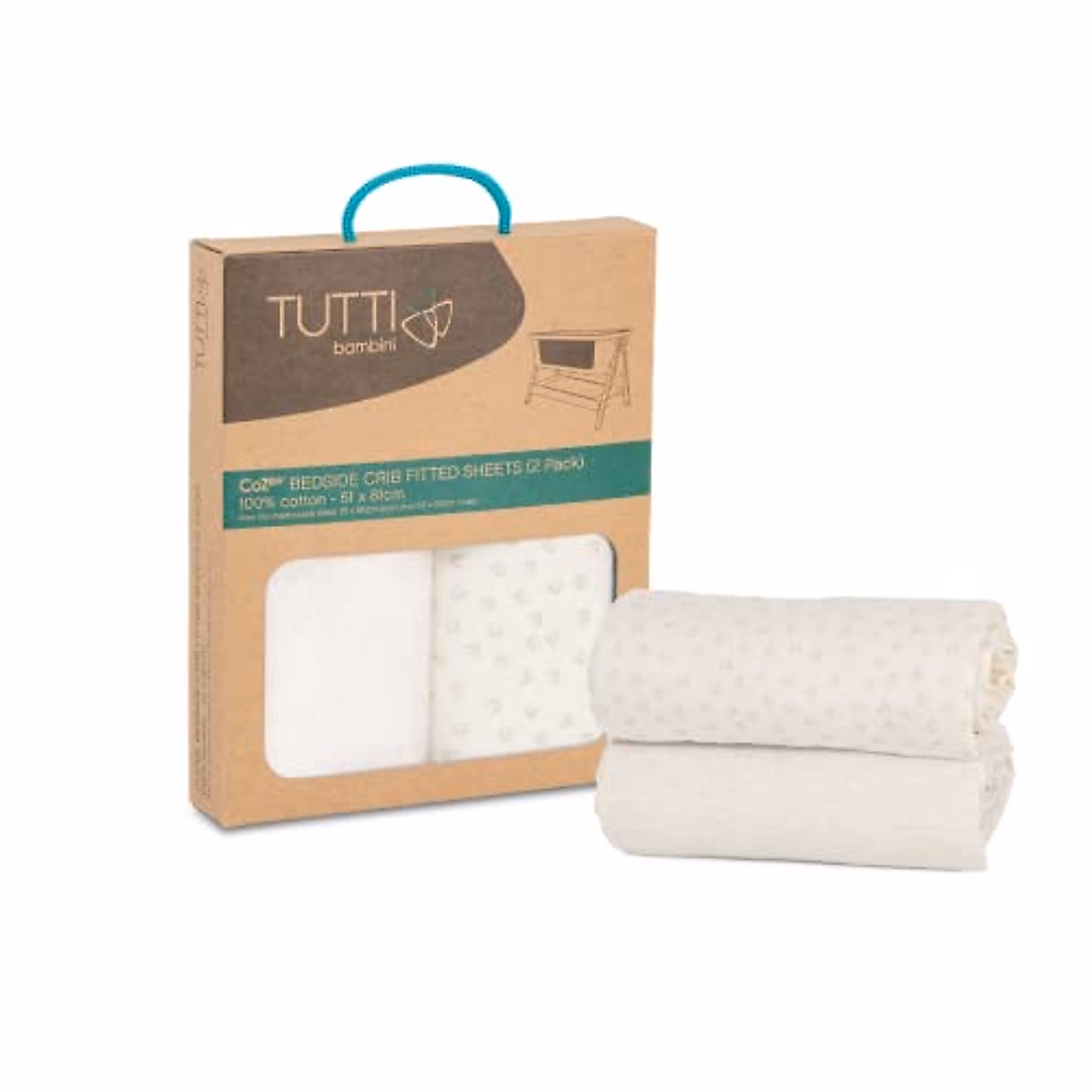 CoZee Fitted Sheets (2 Pack) - Neutral/Pebble