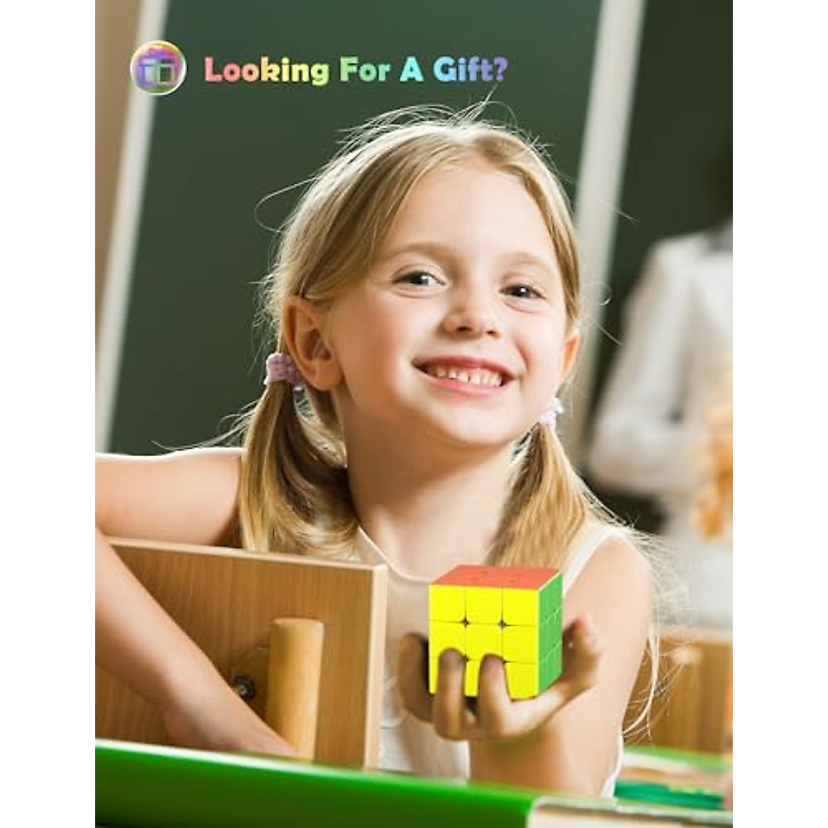 Speed Cube: Roxenda Profession 3x3x3 Speed Cube - Fast Smooth Turning - Solid Durable & Stickerless Frosted, Best 3D Puzzle Magic Toy - Turns Quicker Than Original