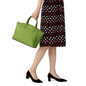 Kate Spade New York Parker Medium Leather Satchel Kelp Forest