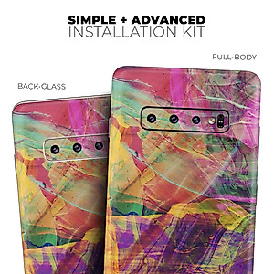 DesignSkinz Liquid Abstract Paint Remix V71 | Protective Vinyl Decal Wrap Skin Cover Compatible with The Samsung Galaxy Note 10 LITE (Full-Body, Screen Trim & Back Glass Skin)