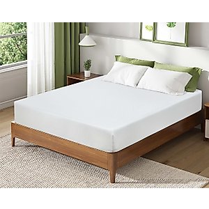 5/6/8/10/12 inch Queen Size Mattress with Cover,Bamboo Charcoal Infused Cooling Gel Memory Foam Mattress for a Cool Sleep & Pressure Relief, Medium Firm Mattresses, Bed in a Box, CertiPUR-US Certified