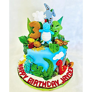 FACATH Dinosaur Cookie Cutters Set, 12 Piece Stainless Steel Shaped Cookie Candy Food Cutters Molds for DIY, Kitchen, Baking, Kids Dinosaur Theme Birthday Party