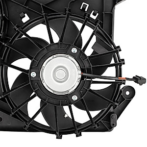 BOXI 620-039 5137714AA Dual Engine Cooling Fan Assembly Fit for Dodge Challenger 2008-2010 for Chrysler 300 2005-2010 Charger 2006-2010 Magnum 2005-08